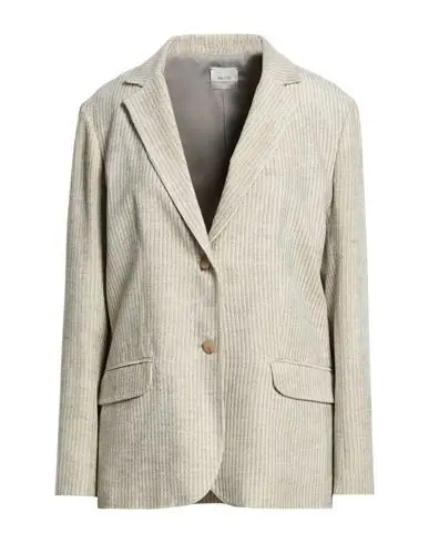 ALYSI Single-breasted Striped Blazer - Light Grey