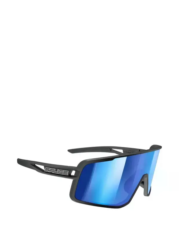 SALICE 022r Geometric-frame Sunglasses - Black
