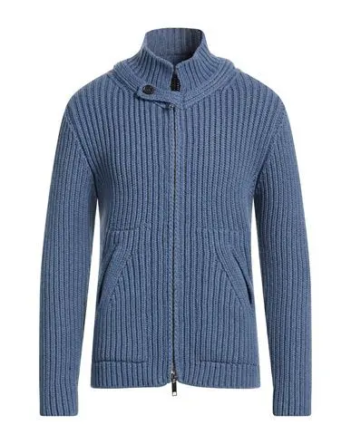 DANIELE FIESOLI Slate Merino Wool And Polyamide Cardigan
