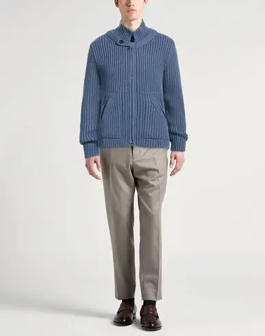 DANIELE FIESOLI Slate Merino Wool And Polyamide Cardigan