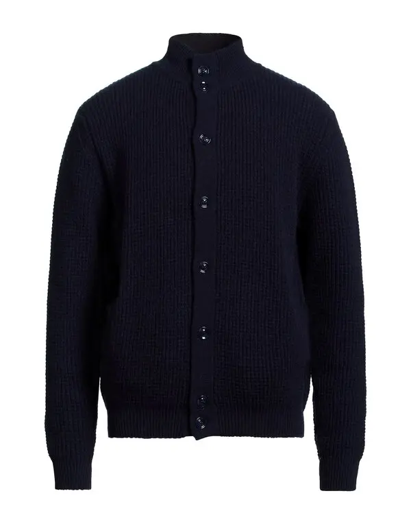 WOOL & CO Solid Color Wool And Polyamide Cardigan