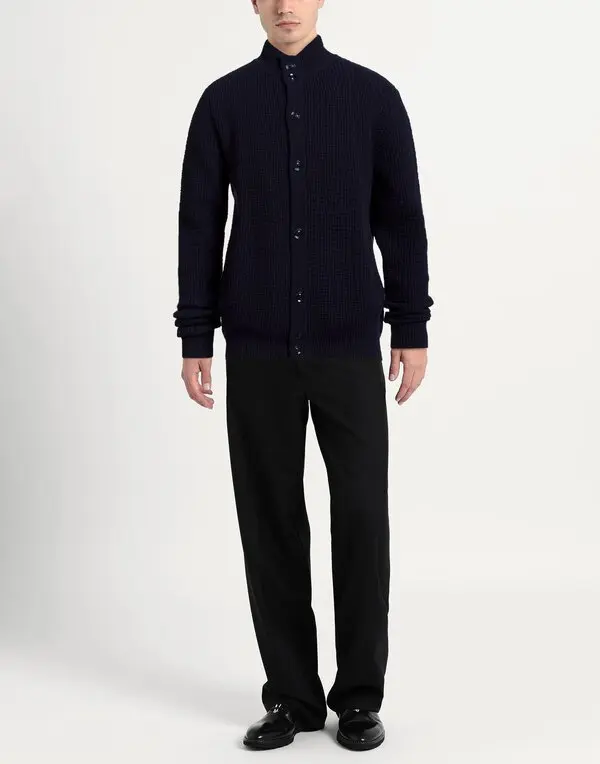 WOOL & CO Solid Color Wool And Polyamide Cardigan