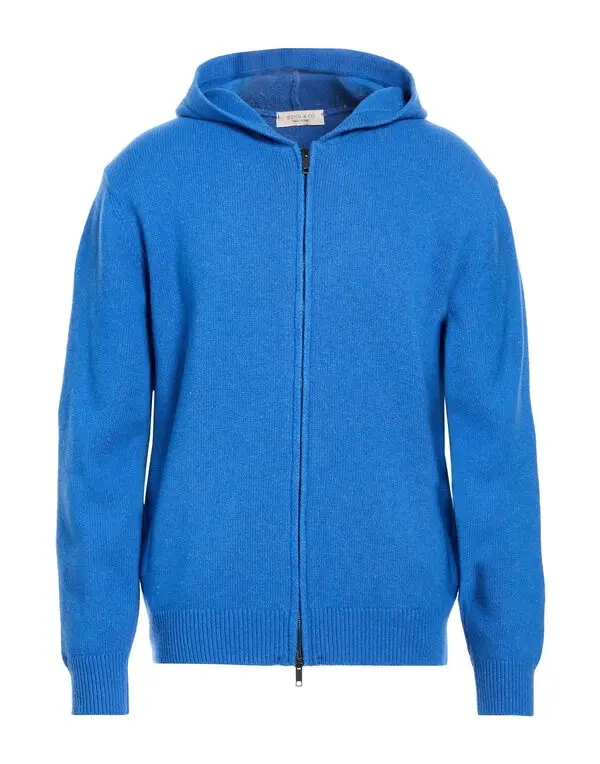 WOOL & CO Knitted Zip-up Cardigan