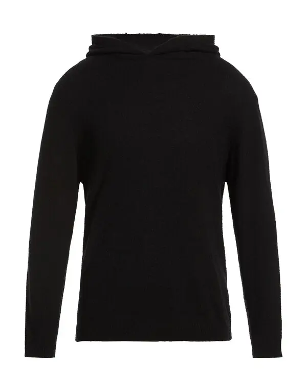 DANIELE FIESOLI Merino Wool, Polyamide, And Cashmere Hooded Sweater - Black