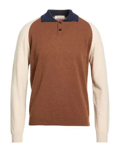 WOOL & CO Multicolor Buttoned Neckline Sweater