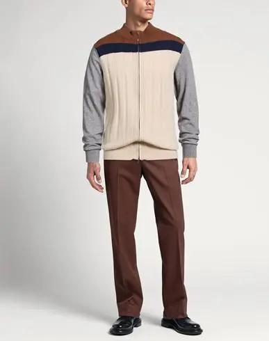 WOOL & CO Mélange Wool Zip-up Cardigan