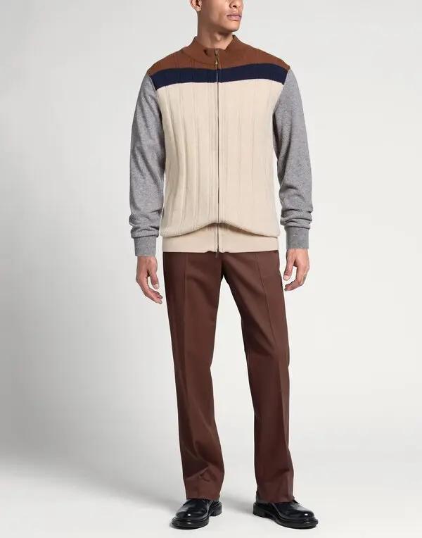 WOOL & CO Mélange Wool Zip-up Cardigan