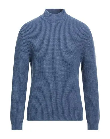 DANIELE FIESOLI Mélange Merino Wool & Polyamide Turtleneck Sweater - Blue