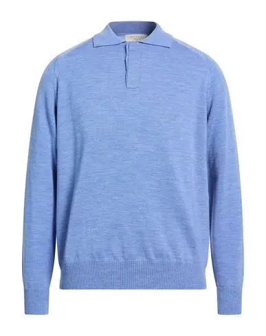 WOOL & CO Light Merino Wool Sweater With Buttoned Neckline