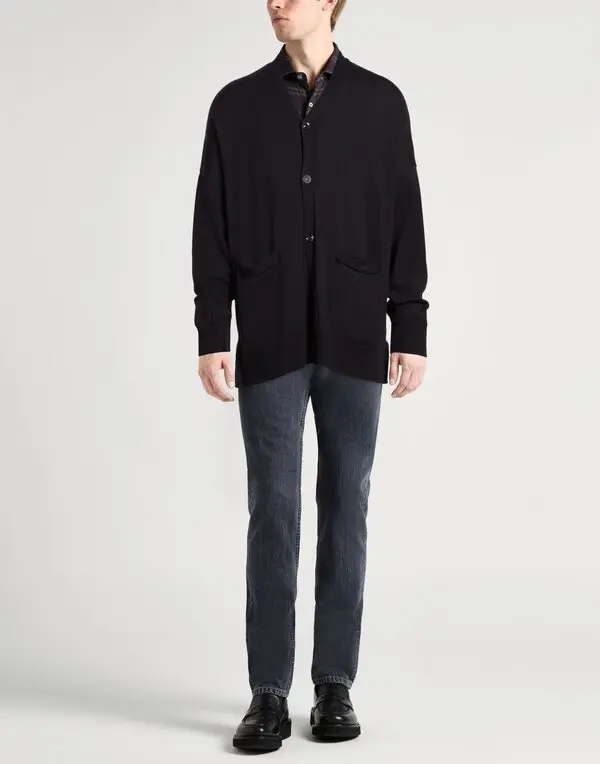 DANIELE FIESOLI Midnight Merino Wool Cardigan