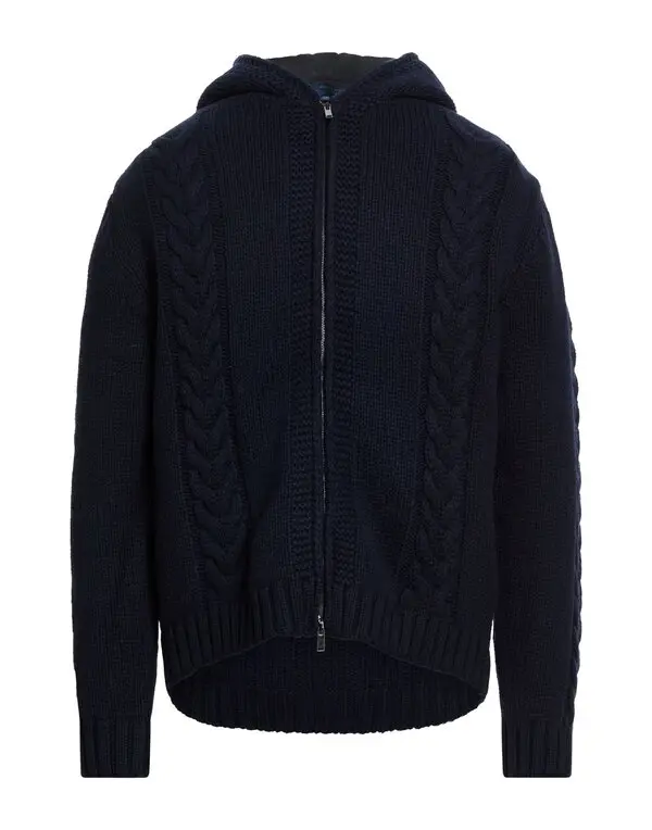 DANIELE FIESOLI Midnight Wool And Polyamide Cable-knit Jacket
