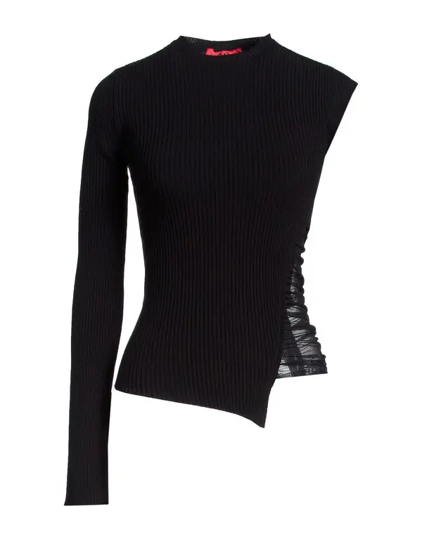 ANIYE BY Tulle And Wool Blend Crewneck Sweater