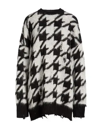 ANIYE BY Houndstooth Intarsia Crewneck Sweater