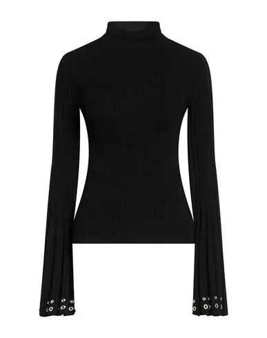 Blumarine Turtleneck Virgin Wool Top With Bell Sleeves