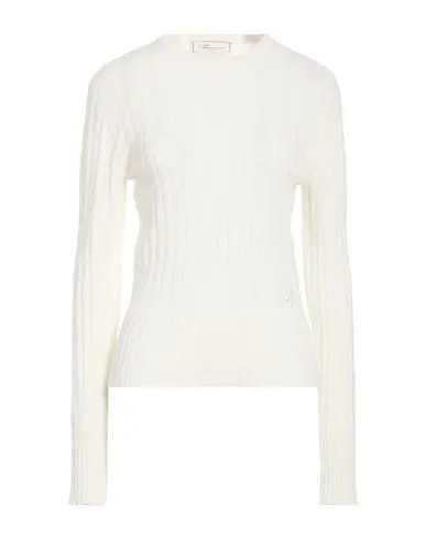 Blumarine Wool & Cashmere Cable-knit Crewneck Sweater - White