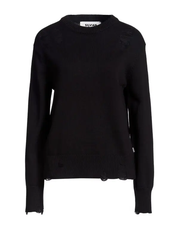 SILVIAN HEACH Distressed Crewneck Sweater