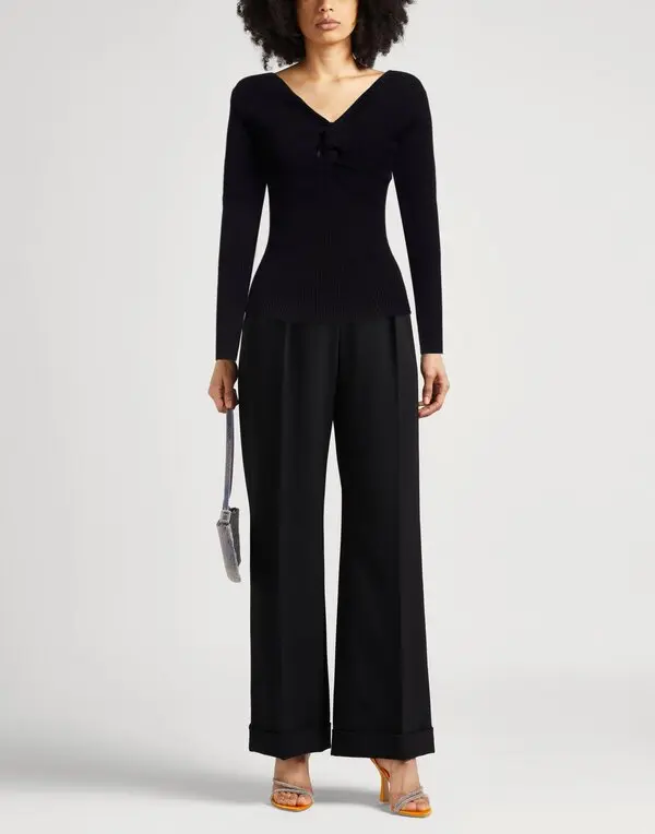 Blumarine Ribbed Knit Sweater