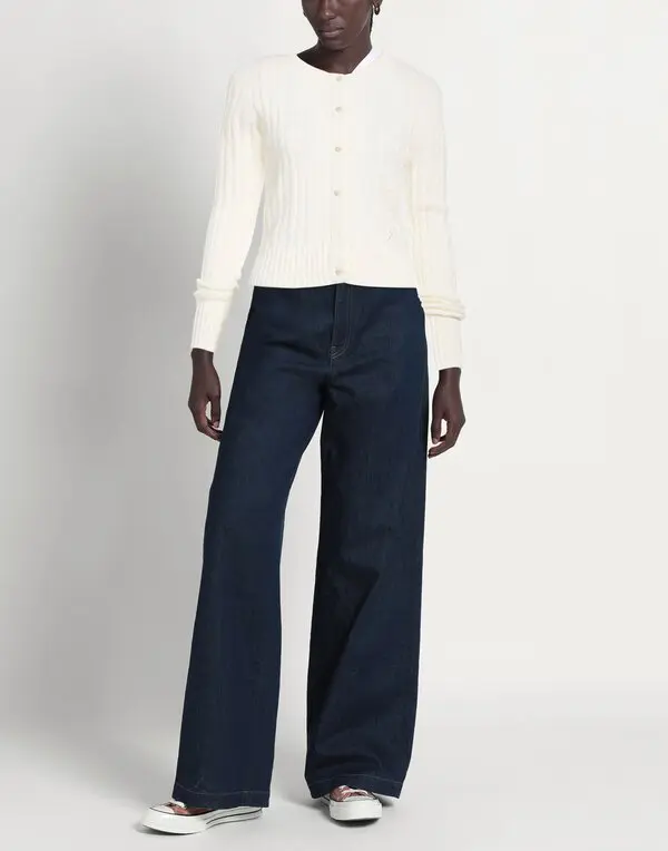 Blumarine Virgin Wool And Cashmere Cable-knit Cardigan