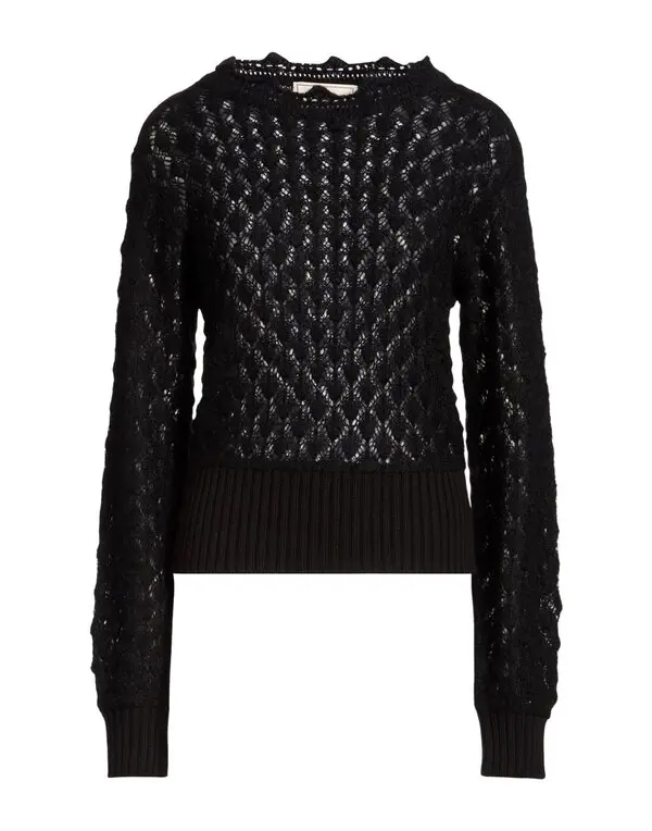 Blumarine Polyamide, Mohair Wool, And Wool Sweater - Black