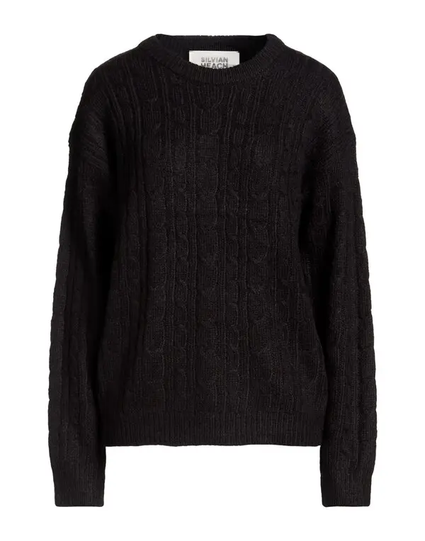 SILVIAN HEACH Crewneck Knit Sweater - Black