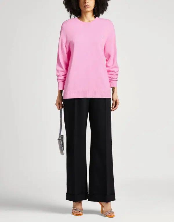 Blumarine Cashmere Crewneck Sweater - Pink