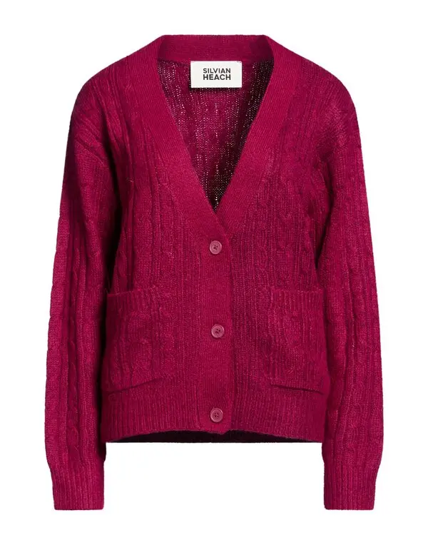 SILVIAN HEACH Acrylic, Polyester, Nylon, Wool Blend Cable-knit Cardigan