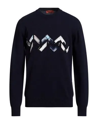 Missoni Wool And Polyamide Knit Crewneck Sweater - Blue
