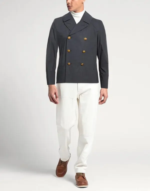 SEALUP Cotton Poplin Double-breasted Jacket - Navy