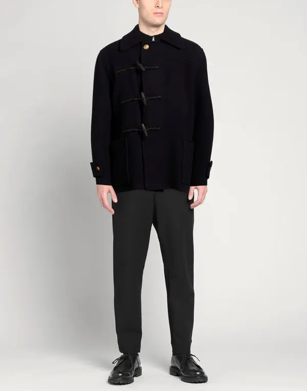 SEALUP Midnight Wool And Polyamide Duffle Coat