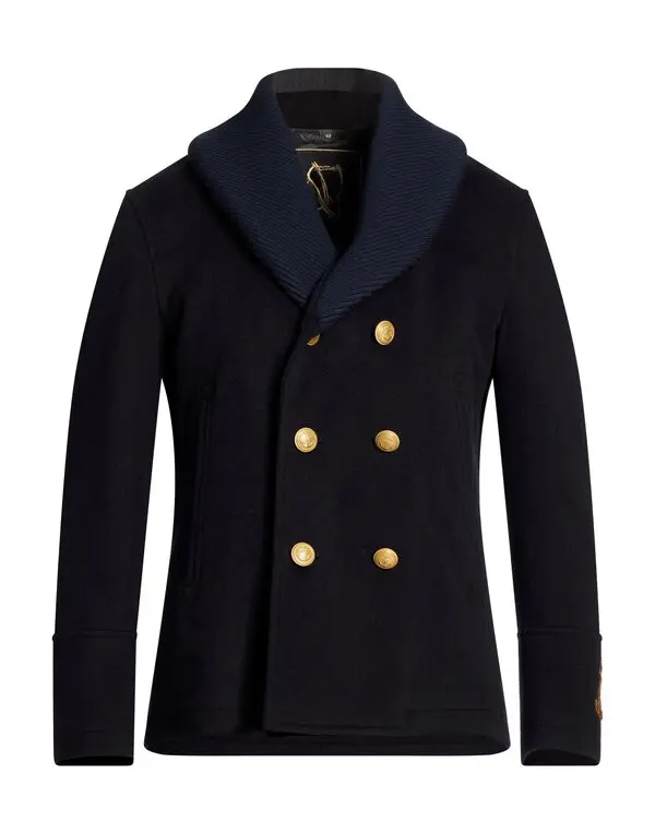 SEALUP Midnight Wool And Cashmere Pea Coat