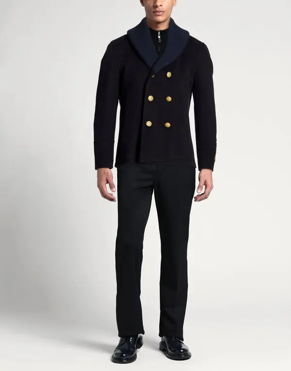 SEALUP Midnight Wool And Cashmere Pea Coat