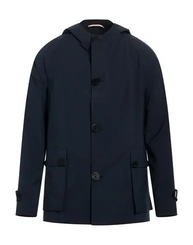 SEALUP Midnight Polyester Checked Hooded Jacket