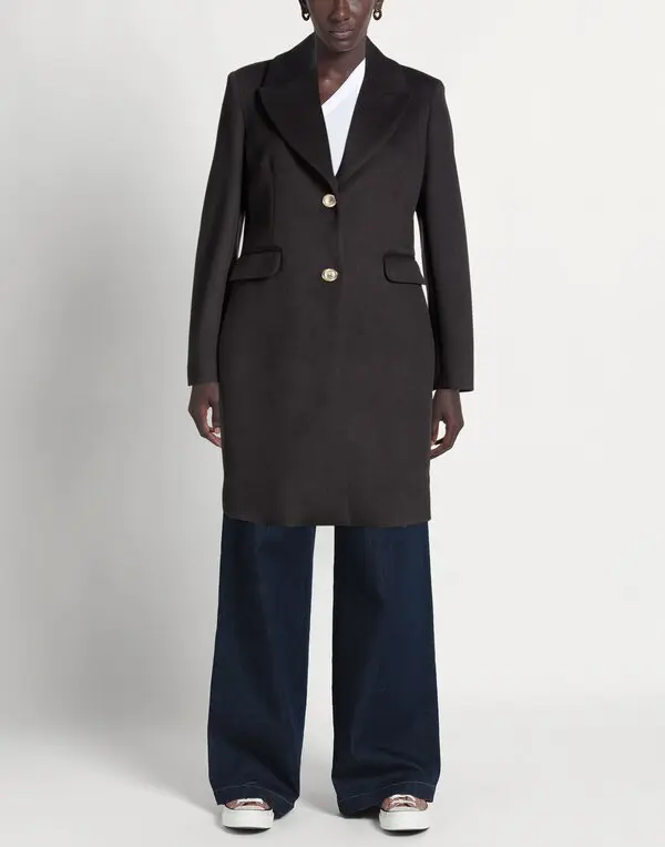 OLTRE Single-breasted Felt Coat