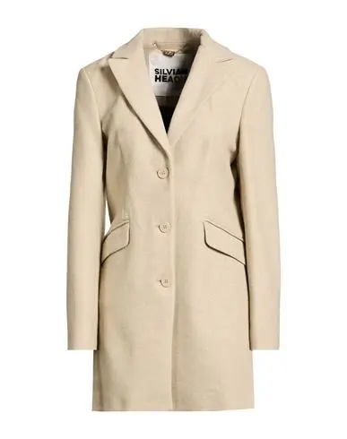 SILVIAN HEACH Polyester Single-breasted Coat - Beige