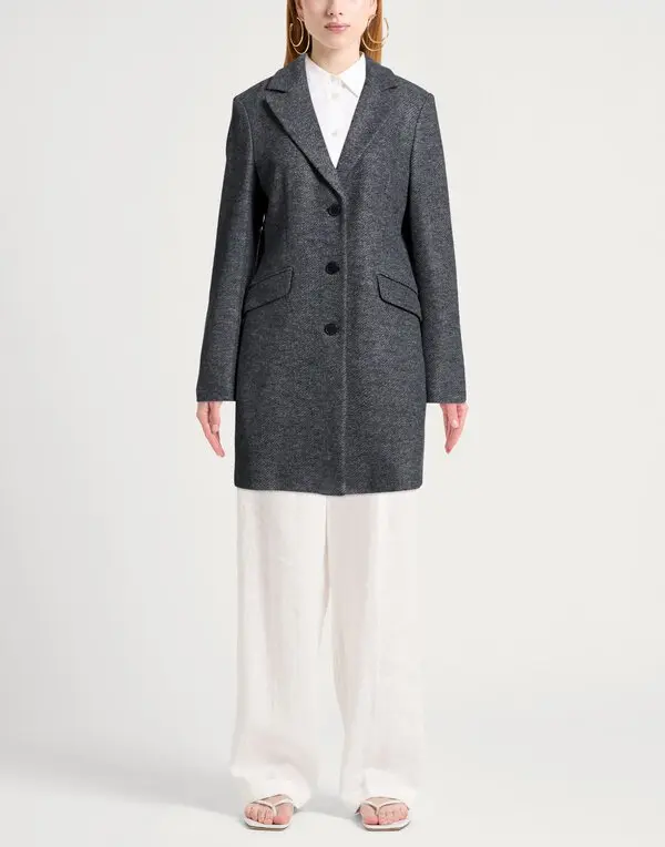 SILVIAN HEACH Polyester Single-breasted Coat - Grey