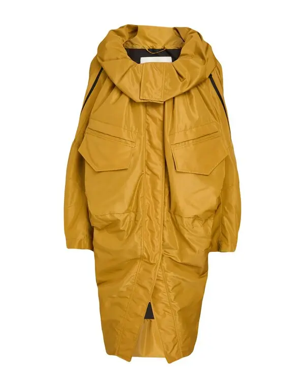 Khrisjoy Mustard Polyester Overcoat