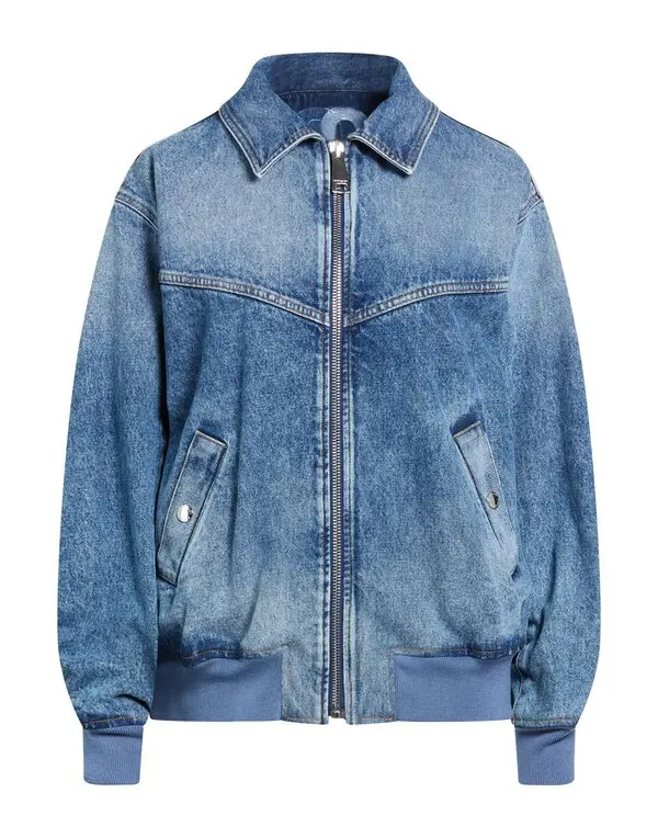 Khrisjoy Cotton Denim Bomber Jacket