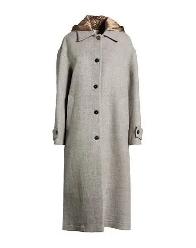 ALYSI Single-breasted Virgin Wool Blend Coat