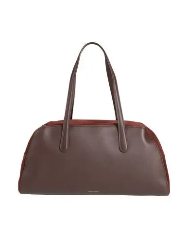 MANSUR GAVRIEL Large Helios Handbag In Chocolate Leather
