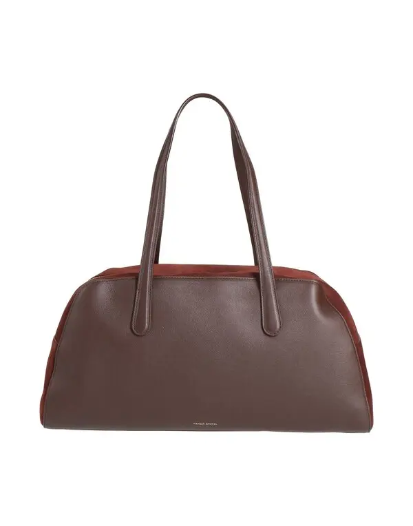 MANSUR GAVRIEL Large Helios Handbag In Chocolate Leather