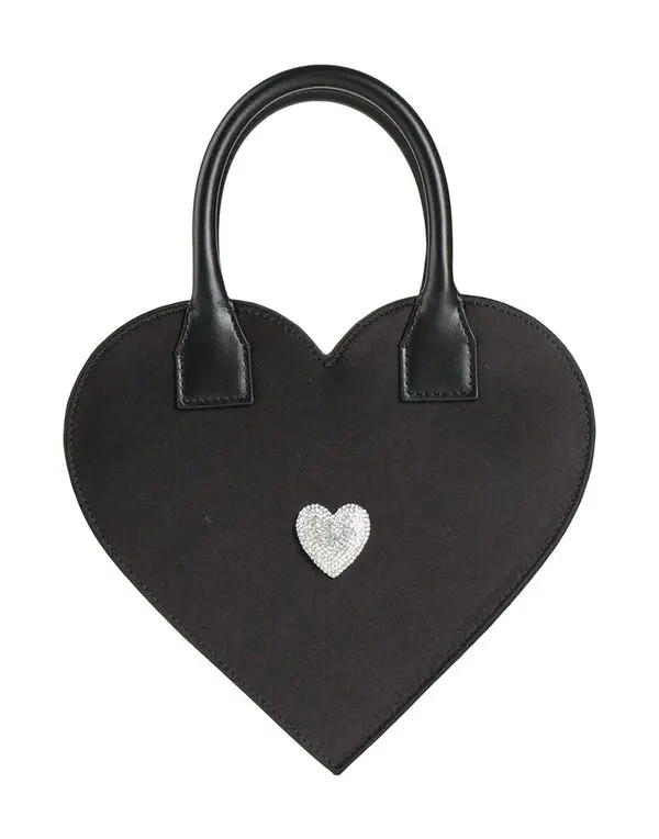 Mach & Mach Embellished Top Handle Handbag - Black