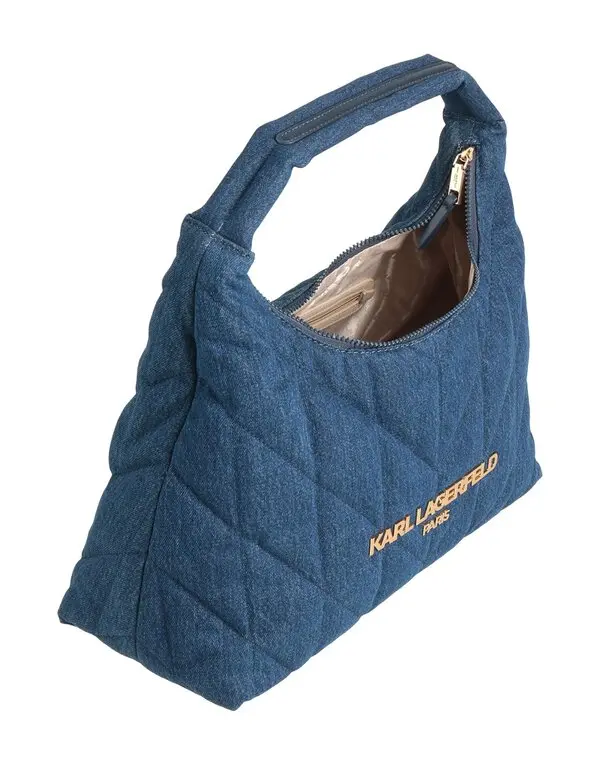 Karl Lagerfeld Quilted Denim Hobo Bag