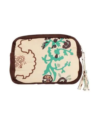 ARIZONA LOVE Cotton And Cowhide Clutch - Beige
