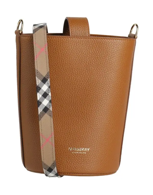 Burberry Calfskin Cross-body Bag - Brown