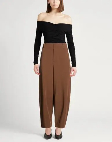 ALYSI Twill High-waisted Trousers