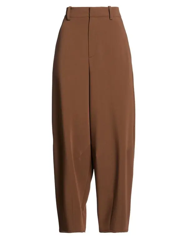 ALYSI Twill High-waisted Trousers