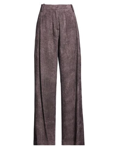 ALYSI Viscose Wide-leg Pants - Plum