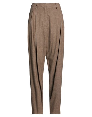 ALYSI Flannel Tapered Trousers - Grey
