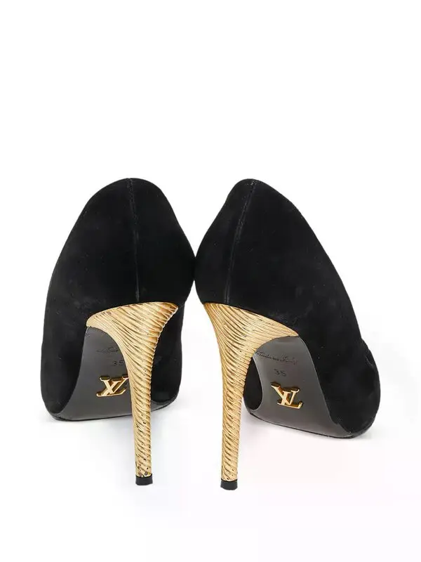 LOUIS VUITTON Suede Pointed-toe Pumps