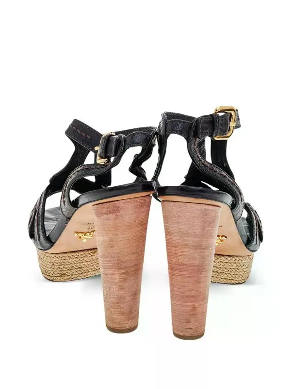 Prada Espadrille Platform Sandals
